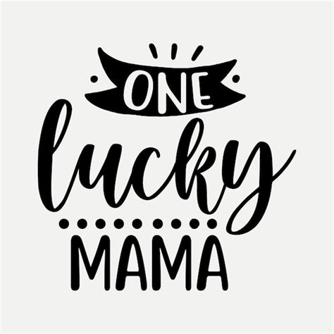 Una Mam Afortunada Vector Premium