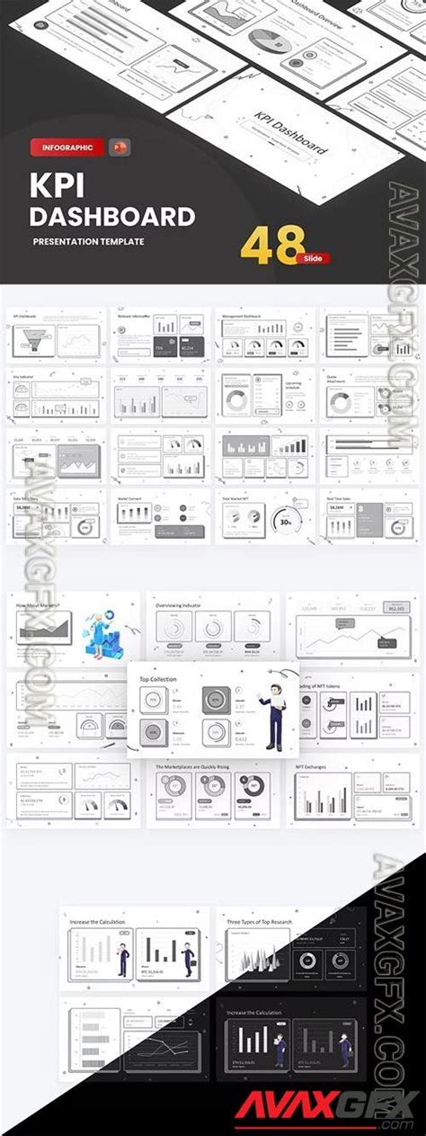 KPI Dashboard Doodle PowerPoint Template