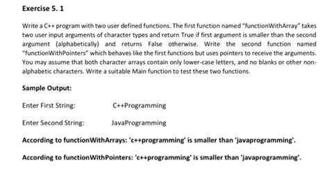 solved exercise 5 1 write a c program with two user
