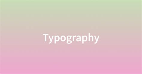 [css] Typography