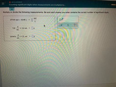 solved e o measurement counting significant digits when