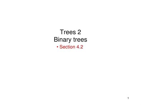 ppt trees 2 binary trees powerpoint presentation free download id