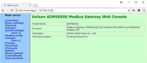 Modbus RTU TCP Gateway Volison