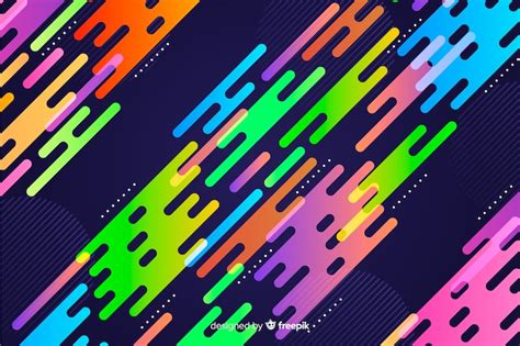 Free Vector Flat Colorful Dynamic Shapes Background