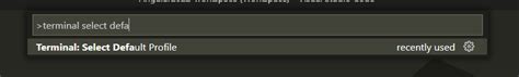 Setting The Default Terminal In VS Code Sajan K C
