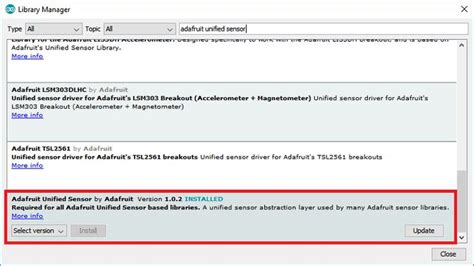 Installing Adafruit Unified Sensor Driver Library In Arduino Ide Humidity Sensor Arduino