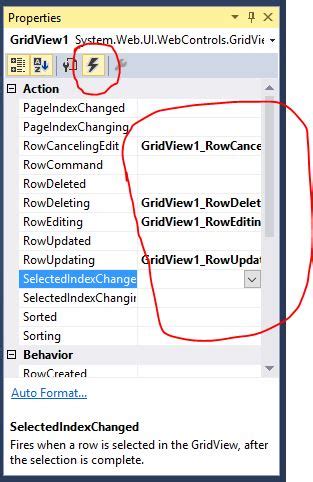 C How To Get GridView Event In UserControl From Codebehind Stack