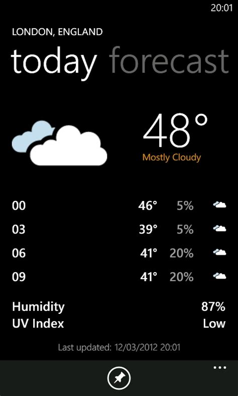 Microsoft Weather Updated For Low End Devices