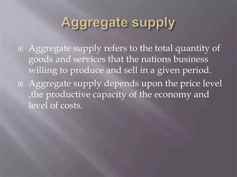 Aggregate Demand And Supply PPT