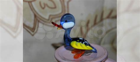 Фигурка стеклянная Уточка статуэтка из стекла купить в Москве Хобби и отдых Авито