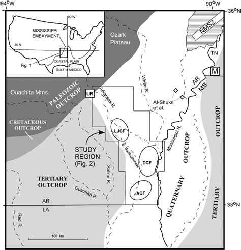 Regional Map Showing The Geologic And Structuraltectonic Setting Of