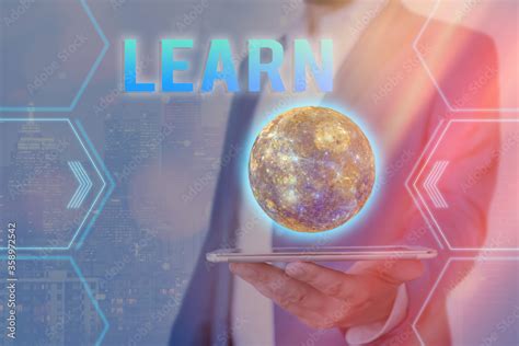 Handwriting Text Learn Conceptual Photo Process Of Acquiring New