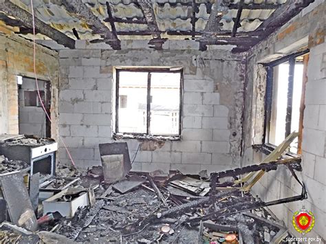 В Пинском районе произошло возгорание дома из за некачественной установки отопительного котла