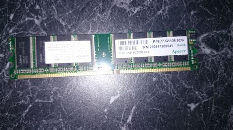 Ddr1 Apacer 1gb Unb Pc3200 Cl3 Ddr400 400mhz Ram