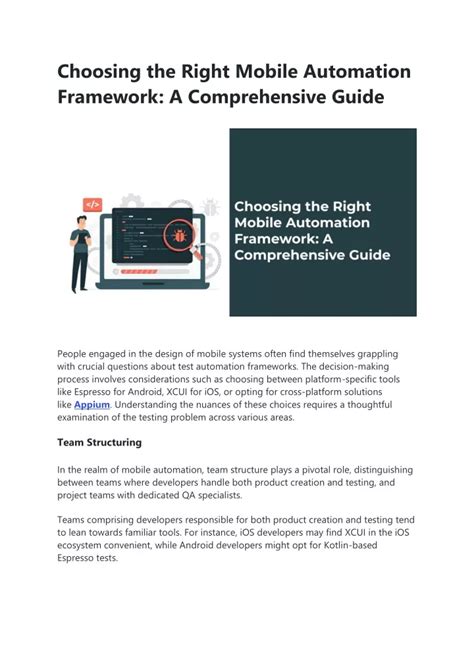 Ppt Choosing The Right Mobile Automation Framework Powerpoint Presentation Id12640917