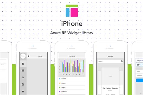 axure widget library iphone 6 unique other software ~ creative market