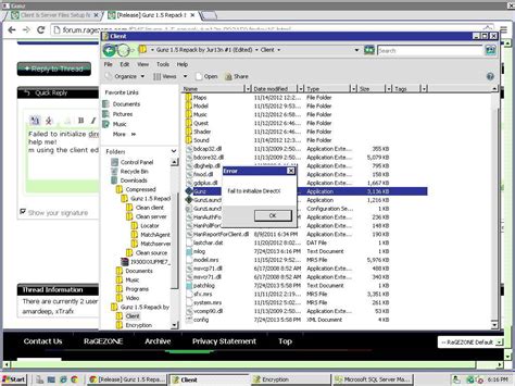 Directx Error While Starting Gunz RaGEZONE MMO Development Forums
