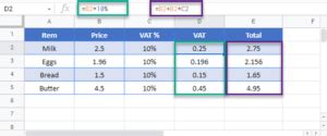 How To Calculate VAT Tax Excel Google Sheets Automate Excel