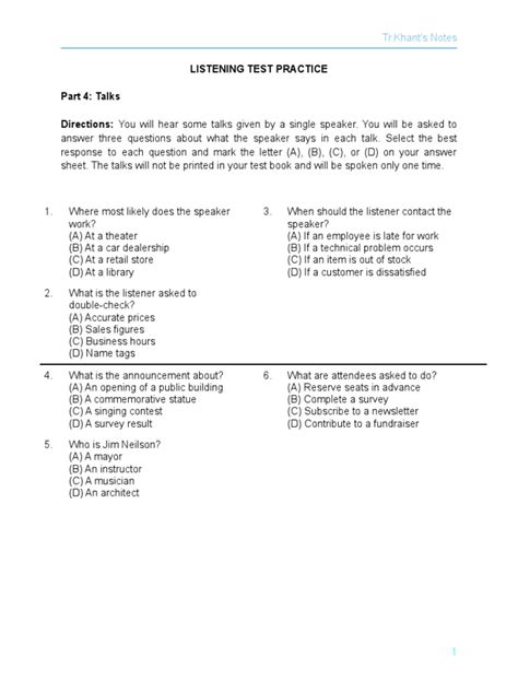 Part 4 Exercise Pdf