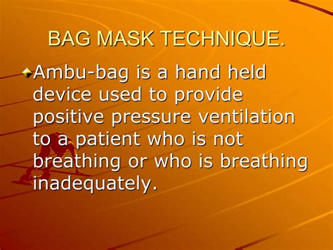 Airway Adjuncts And Ambu Bagging Ppt
