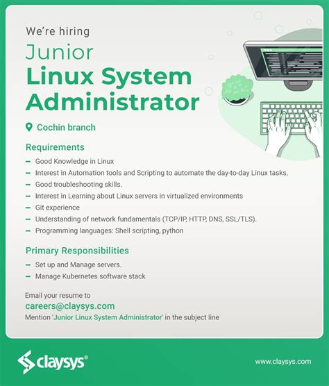 Claysys Technologies On Linkedin Systemadministrator Linuxsystemadministration