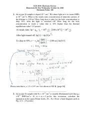 ECE HW Solution Pdf ECE Electronic Devices Homework
