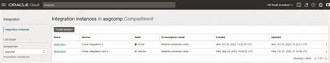 Creating An Oracle Integration 3 Instance In Oracle Cloud Amy Simpson