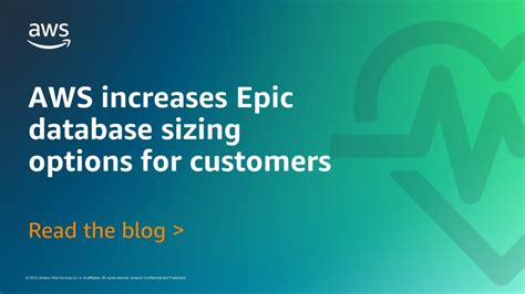 Aws Increases Epic Database Sizing Options For Customers Aws For