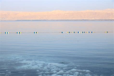Dead Sea Salt Mineral Natural Formation Crystals In The Water In Jordan