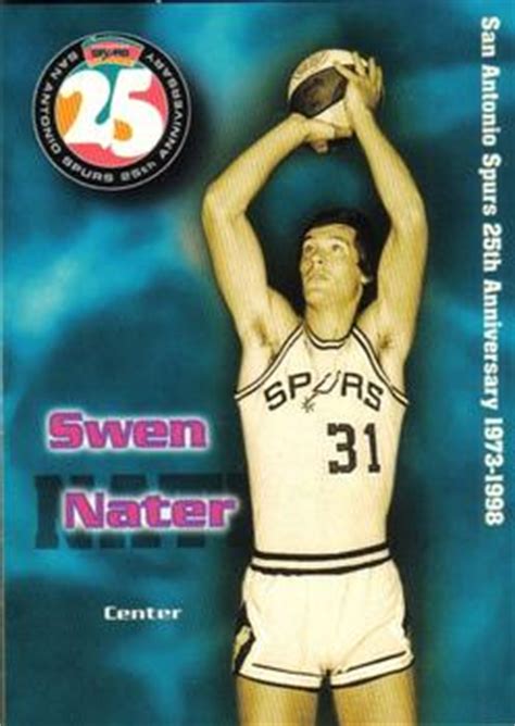 San Antonio Spurs Th Anniversary Team Swen Nater Trading Card Database