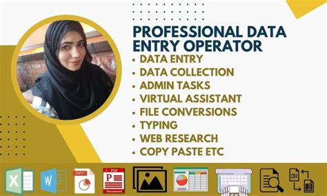 Do Excel Data Entry Typing Copy Paste Web Research Or Email List By
