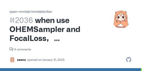 When Use Ohemsampler And Focalloss，runtimeerror · Issue 2036 · Open