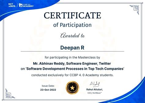 Deepan R On Linkedin Nxtwave Ccbp