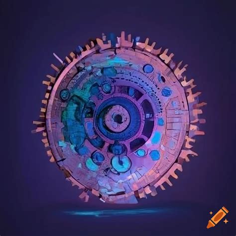 Stylized Representation Of An Api Hub On Craiyon