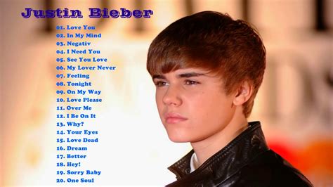 Justin Bieber Songs List