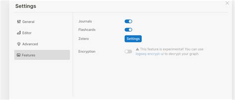 how to enable the version control for the container of logseq