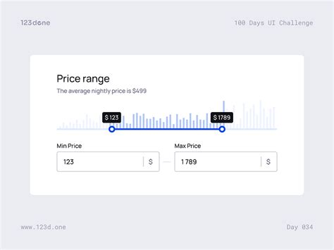 day 034 — price range 100 days ui challenge by dima groshev 123done