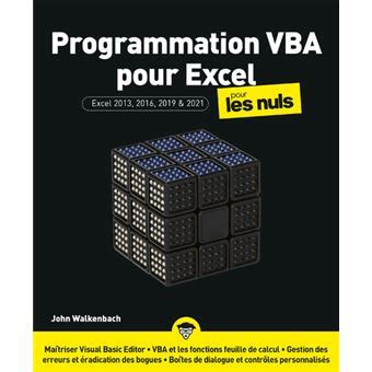 Pour Les Nuls Programmation VBA Pour Excel Pour Les Nuls John Walkenbach Philippe Escartin