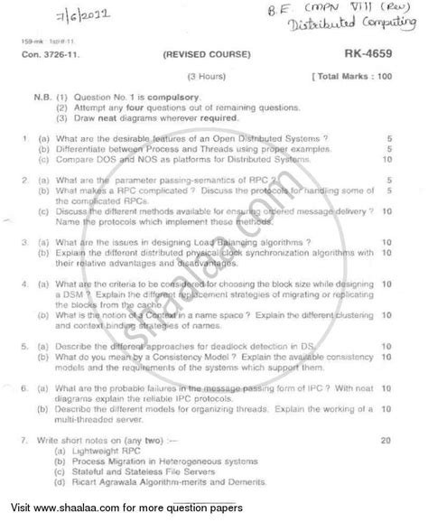 distributed computing 2010 2011 be computer engineering semester 8 be