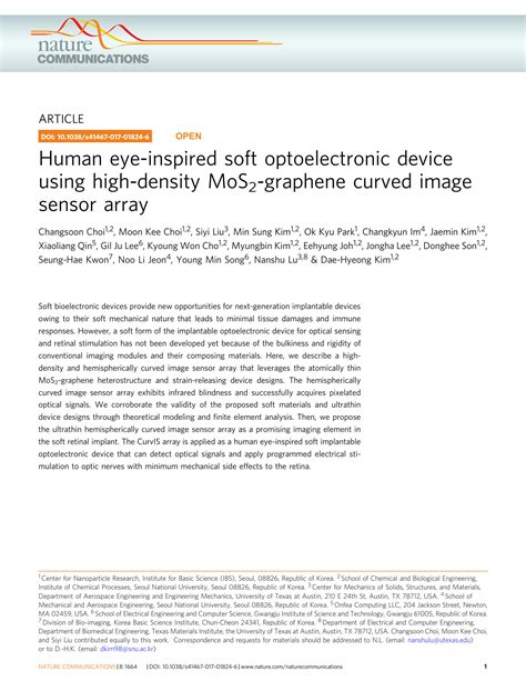 Solution Human Eye Inspired Soft Optoelectronic Device Using High