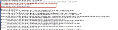 Panic Runtime Error Index Out Of Range Goroutine 89 Running · Issue 1759 · Operator