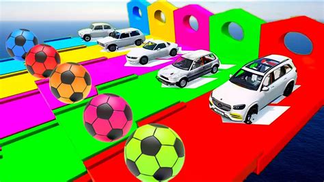 5 Big And Small Miss Fritter Vs Mcqueen Vs Stairs Color With Trains Vs Portal Trap Beamng Drive