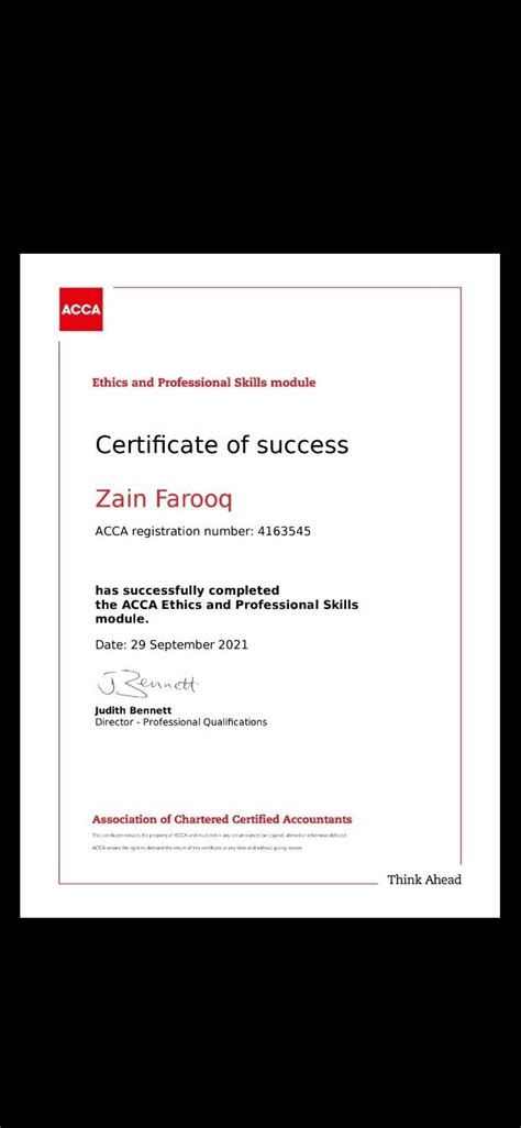 Acca Ethics Epsm Zain Farooq
