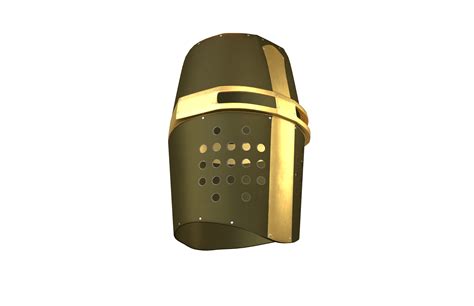 3d Model Crusader Helmet V1 008 Vr Ar Low Poly Cgtrader