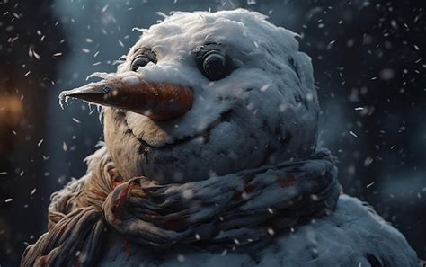 Scary Snowman Wallpaper