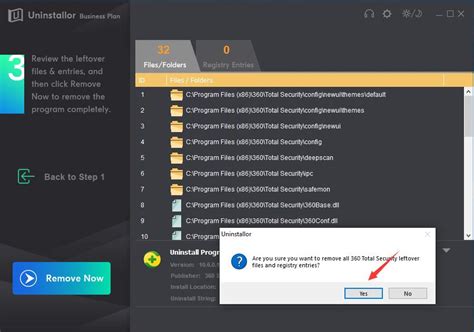 how to remove 360 total security oplfs