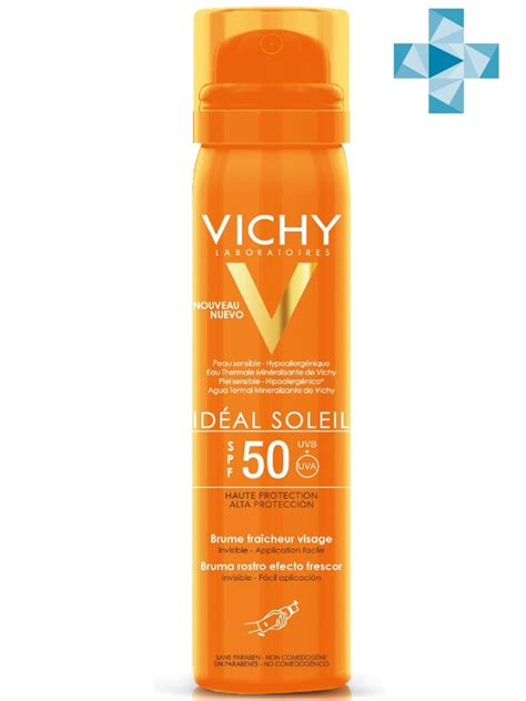Купить Освежающий спрей-вуаль для лица SPF50, 75 мл Vichy Capital Ideal ...