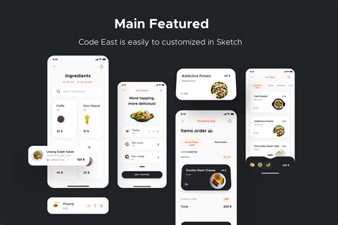 Code East Ui Kit Restaurant Food Ui Kits And Libraries ~ Creative