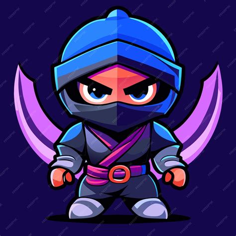 Premium Vector Isolated Ninja Character Design