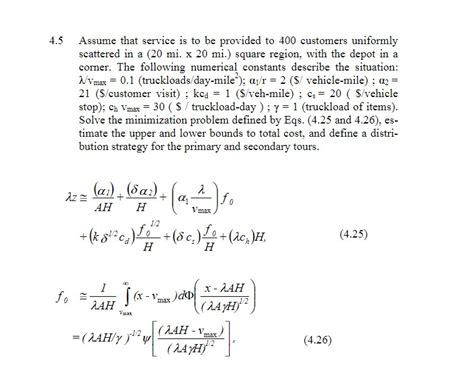 Solved Carlos F ﻿daganzo Logistics Systems Analysis 4th